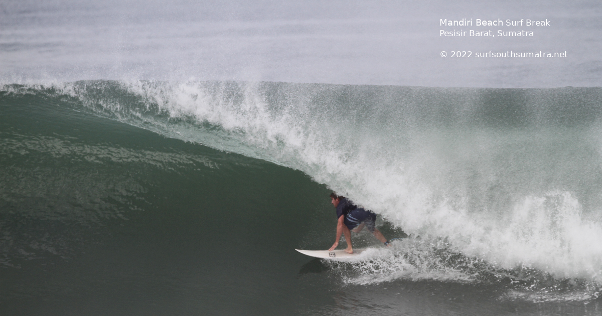 Sumatra surf map Mandiri Beach